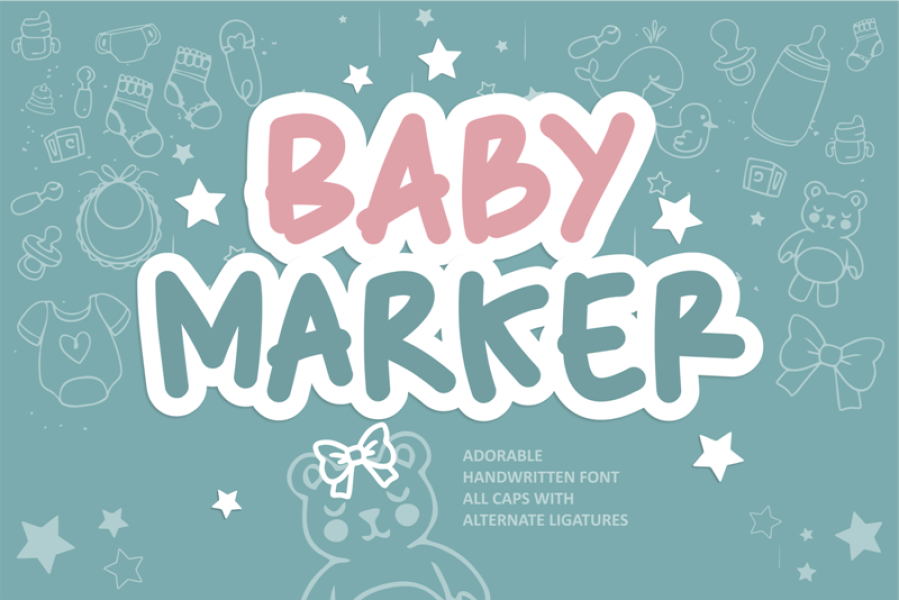 Baby Marker Font · 1001 Fonts