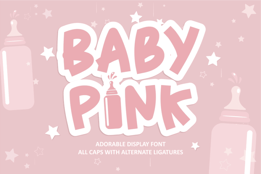 Baby Pink Font · 1001 Fonts