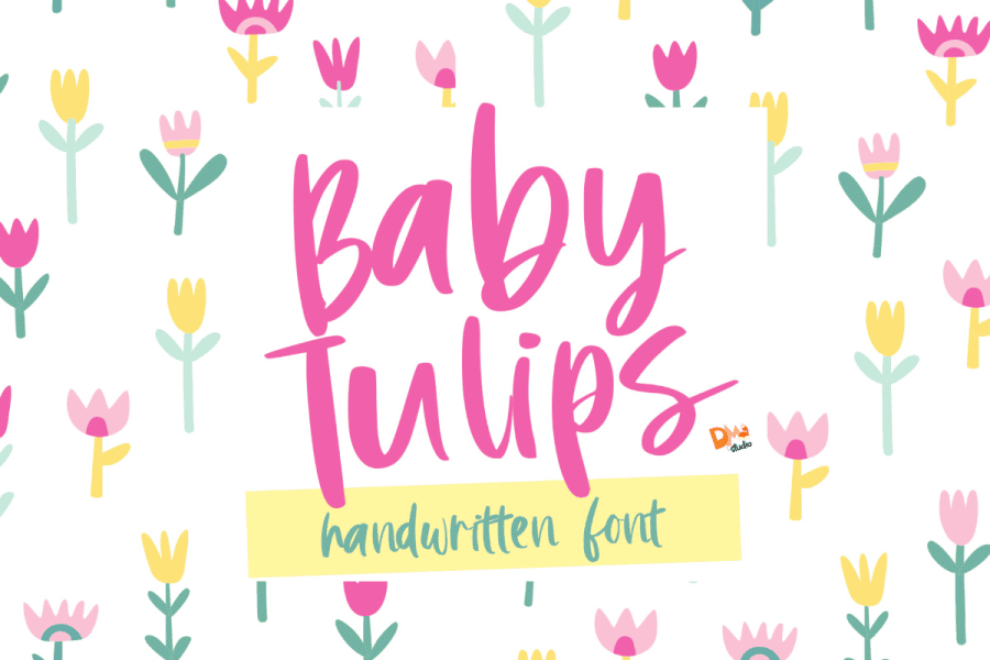Baby Tulips Font · 1001 Fonts