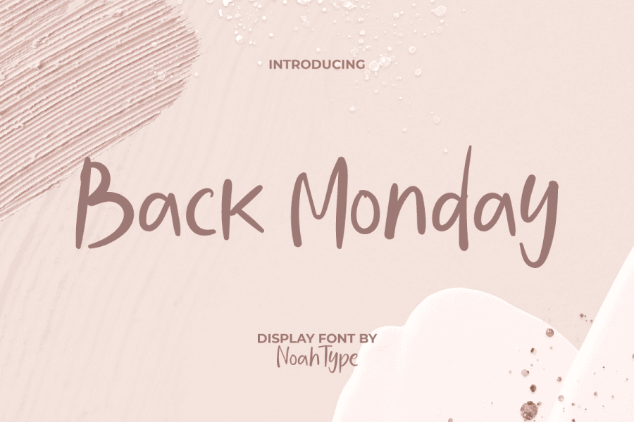 Back Monday Demo Font · 1001 Fonts