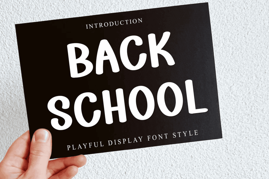 Back School Font · 1001 Fonts