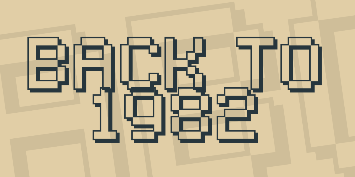 Back to 1982 Font · 1001 Fonts