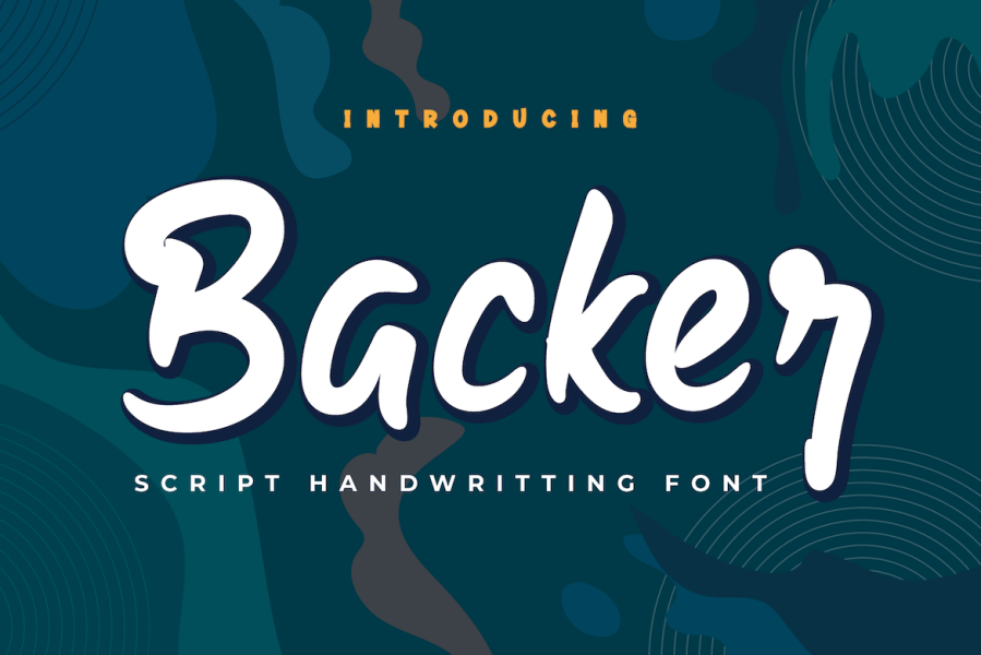 Backer Font · 1001 Fonts