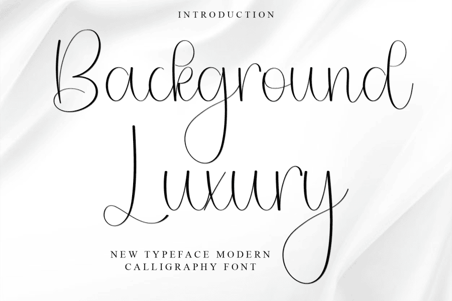 Background Luxury Font · 1001 Fonts