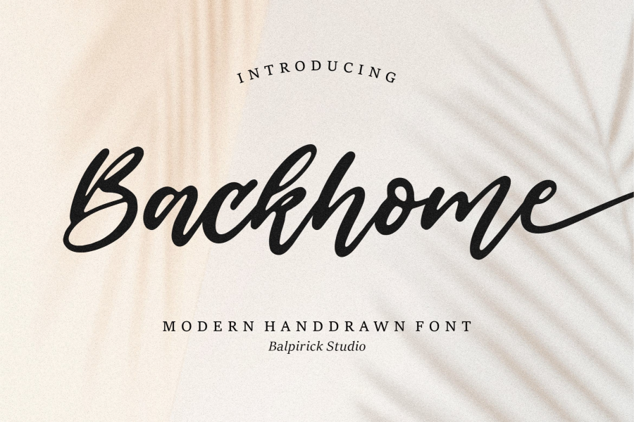 Backhome Font · 1001 Fonts
