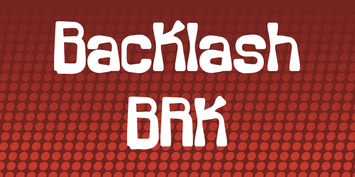 Backlash BRK Font · 1001 Fonts