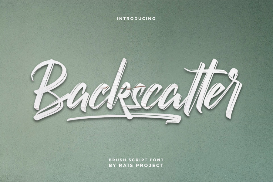 Backscatter Demo Font · 1001 Fonts