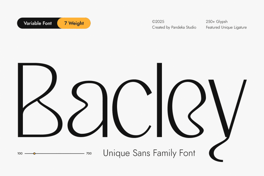 Bacley DEMO Font · 1001 Fonts