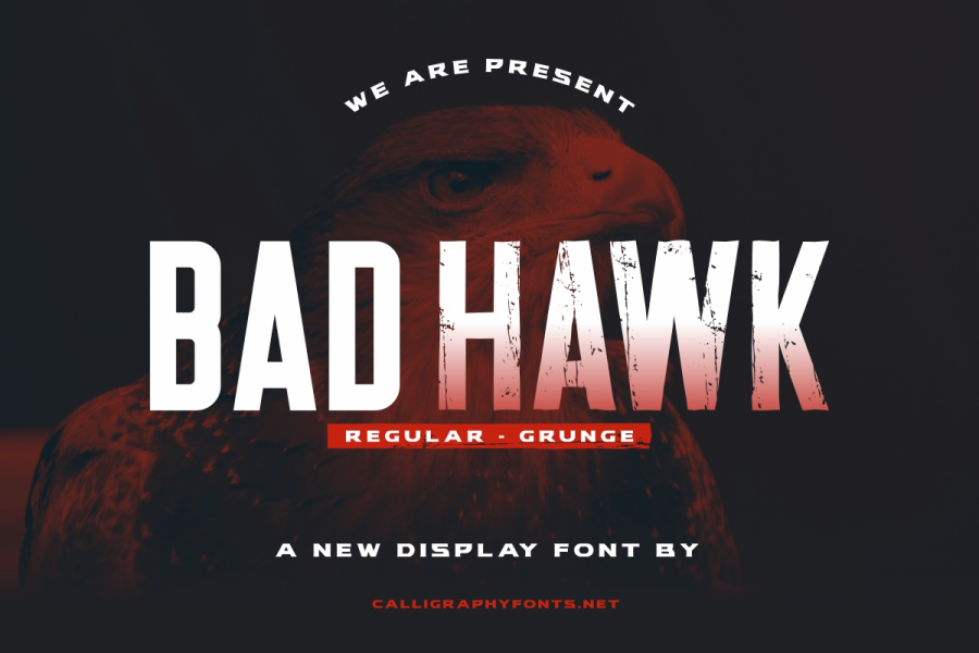 Bad Hawk Demo Font Family · 1001 Fonts