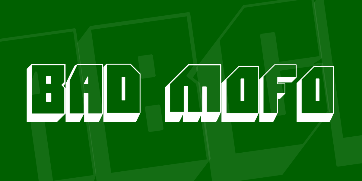 Bad Mofo Font · 1001 Fonts