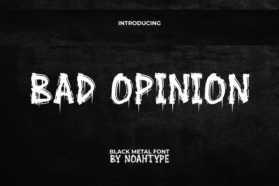 Bad Opinion Demo Font · 1001 Fonts