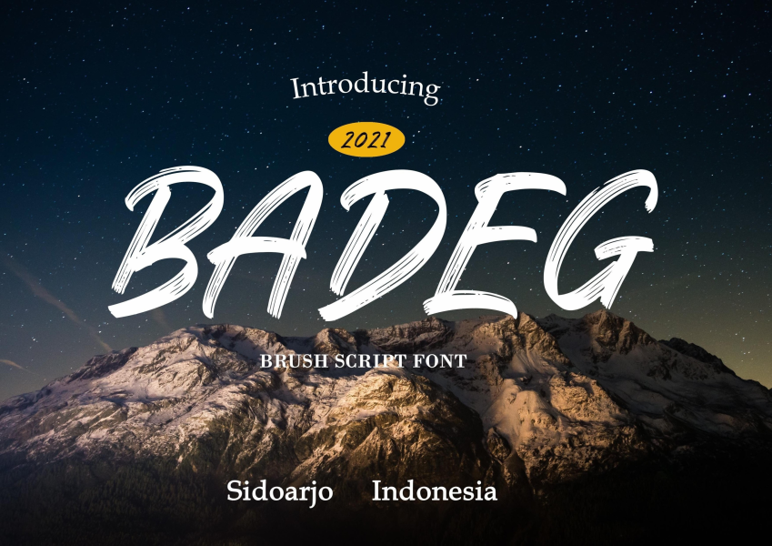 Badeg Font · 1001 Fonts