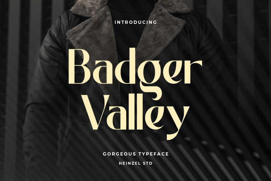 Badger Valley Font · 1001 Fonts