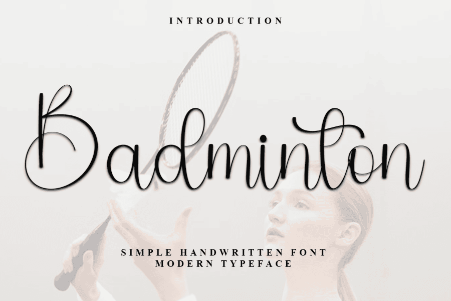 Badminton Font · 1001 Fonts