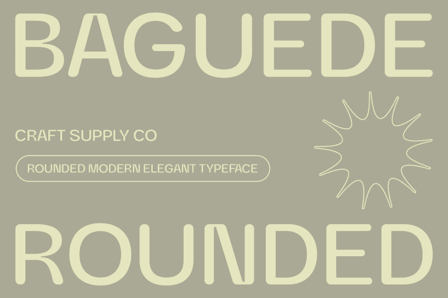 Baguede Rounded Demo Font · 1001 Fonts