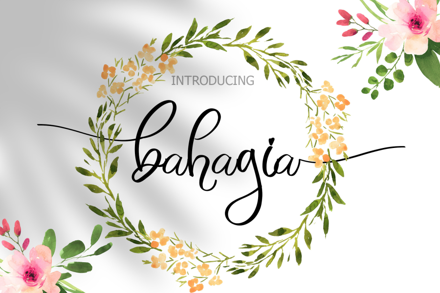 Bahagia Font · 1001 Fonts