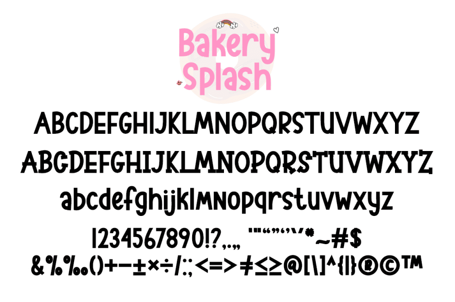 Bakery Splash Font · 1001 Fonts