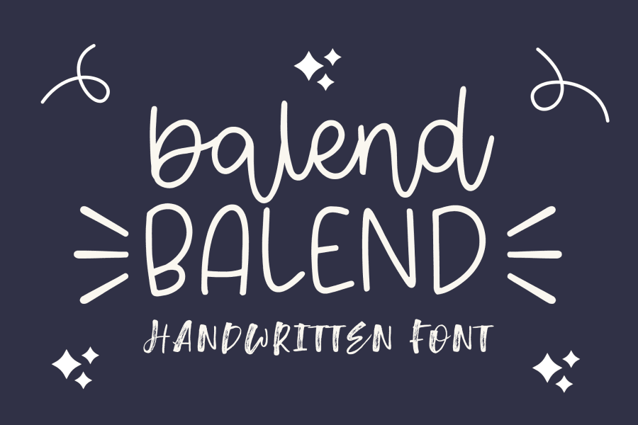 Balend Font · 1001 Fonts