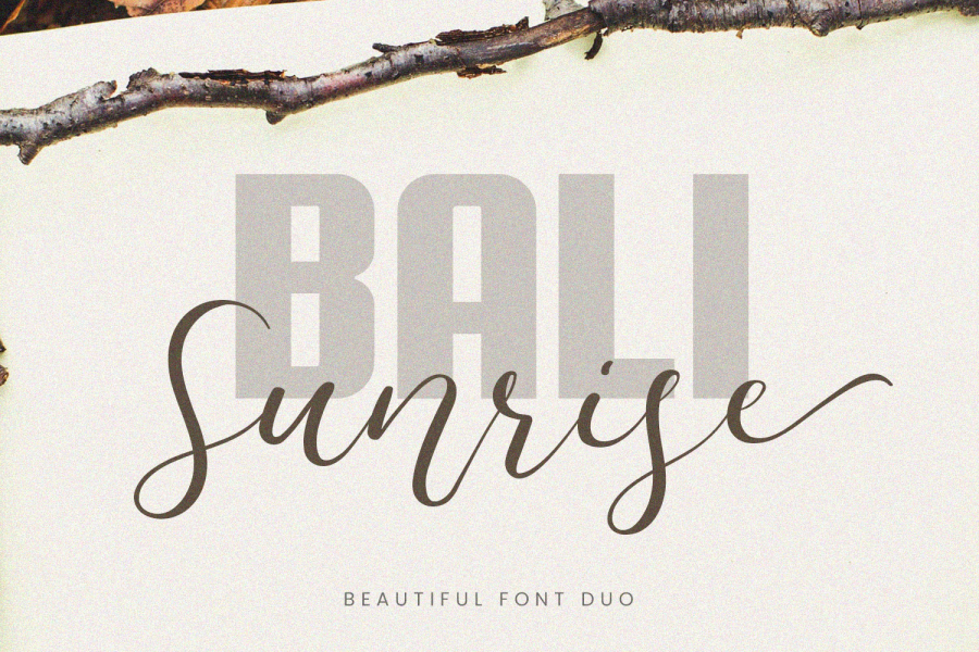 Bali Sunrise Font · 1001 Fonts