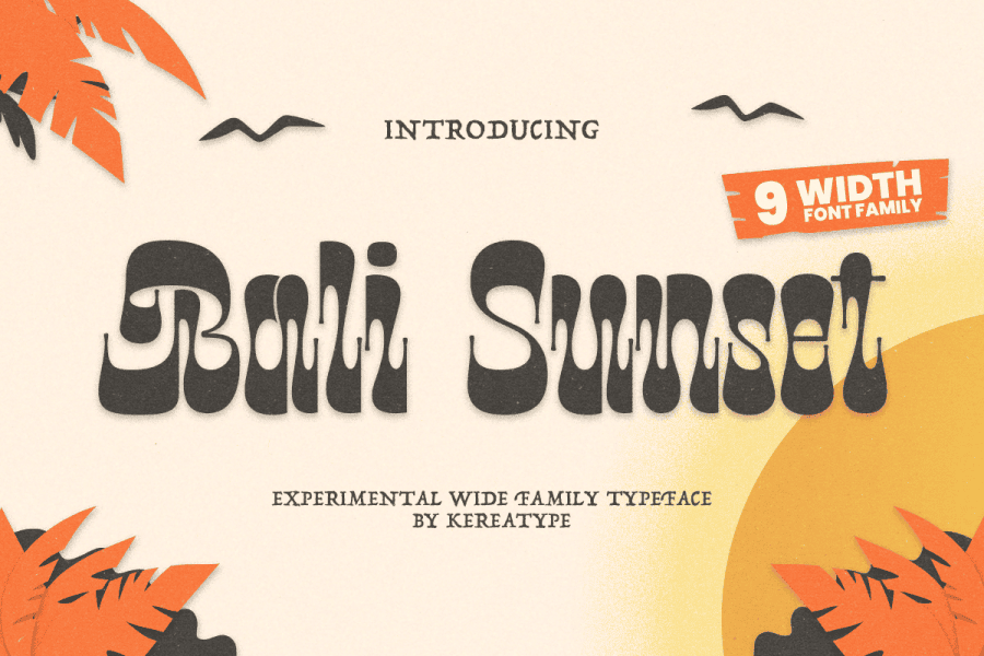 Bali Sunset Demo Font Family · 1001 Fonts