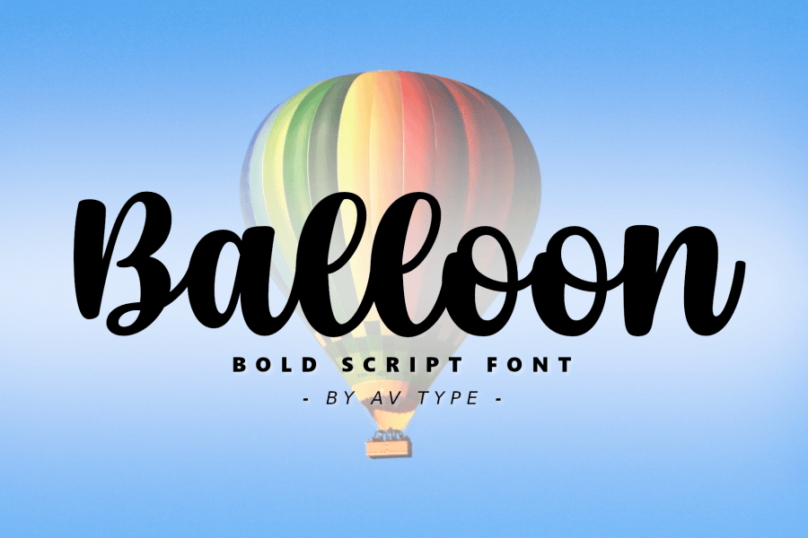 Balloon Font · 1001 Fonts