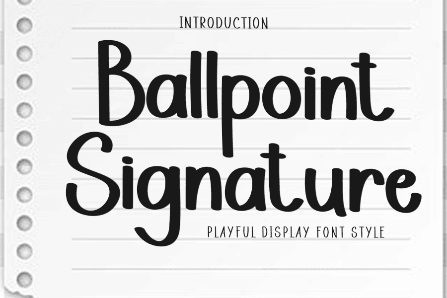 Ballpoint Design Font · 1001 Fonts