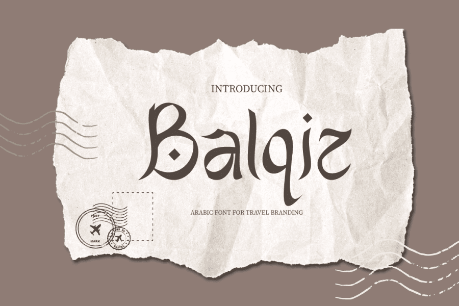Balqiz Trial Font · 1001 Fonts