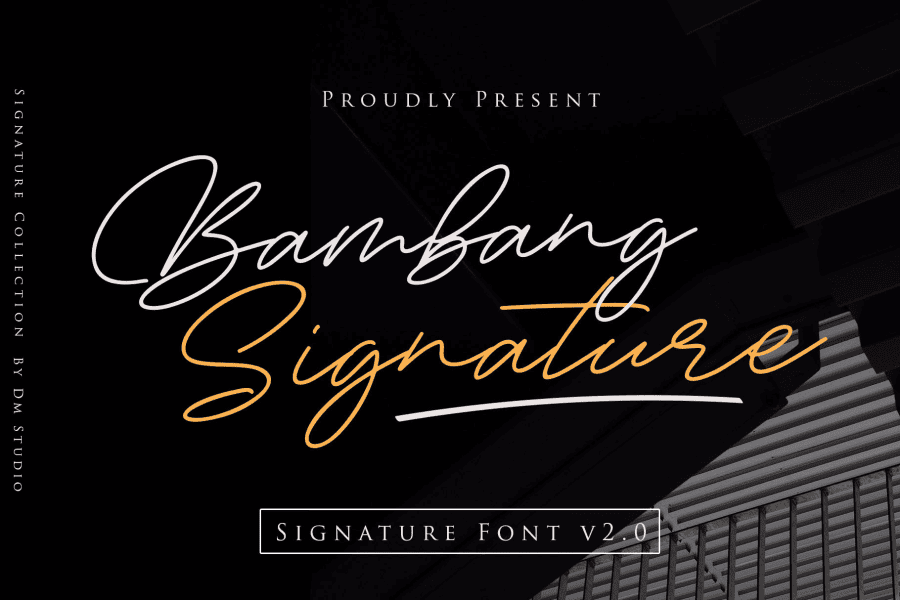 Bambang Signature vol 2.0 Font · 1001 Fonts