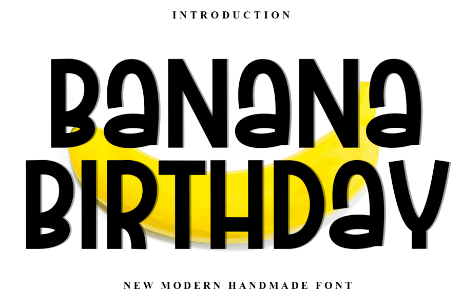 Banana Birthday Font · 1001 Fonts