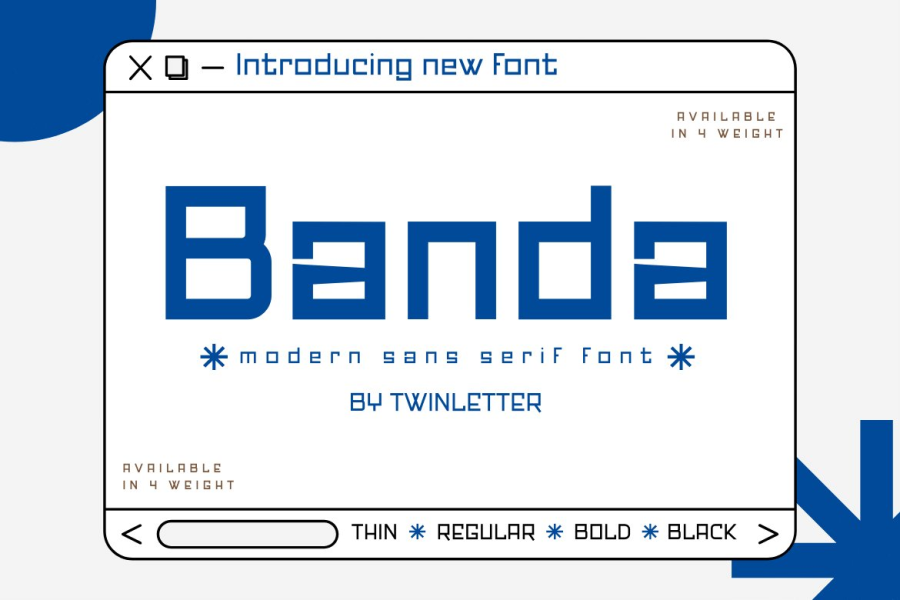Banda Personal Use Font Family · 1001 Fonts