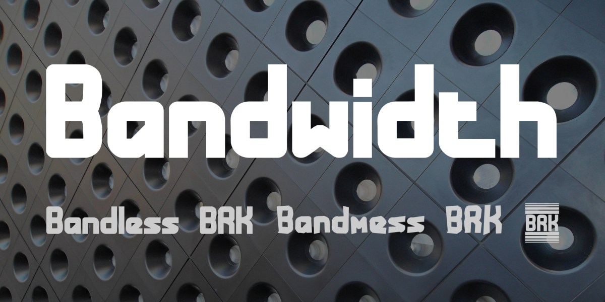 Bandwidth Font Family · 1001 Fonts