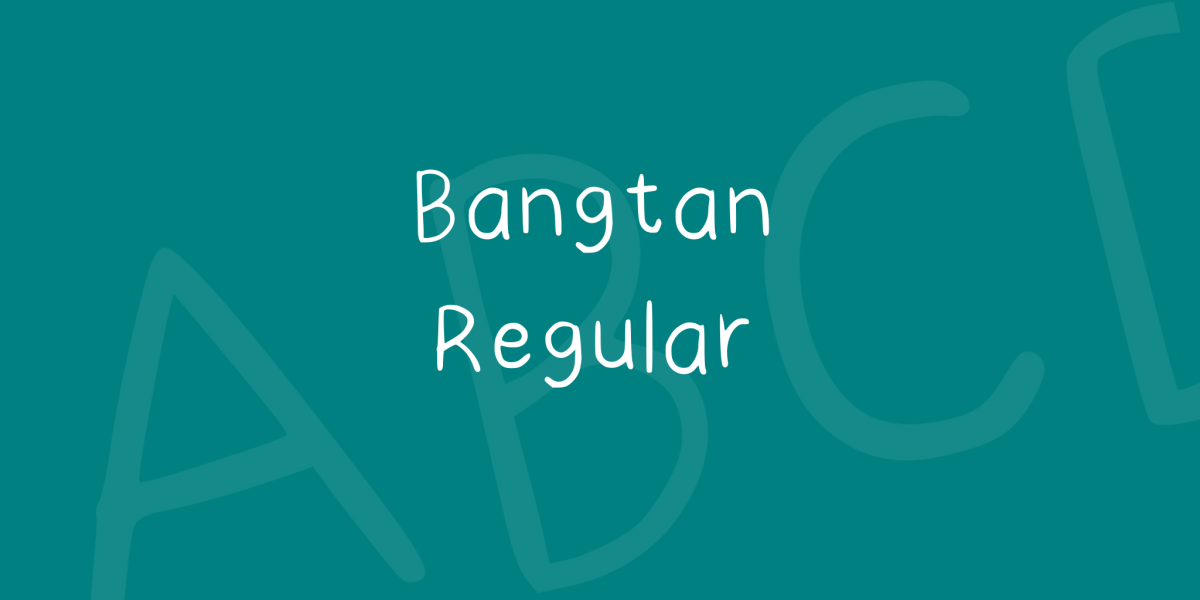 Bangtan Regular Font · 1001 Fonts