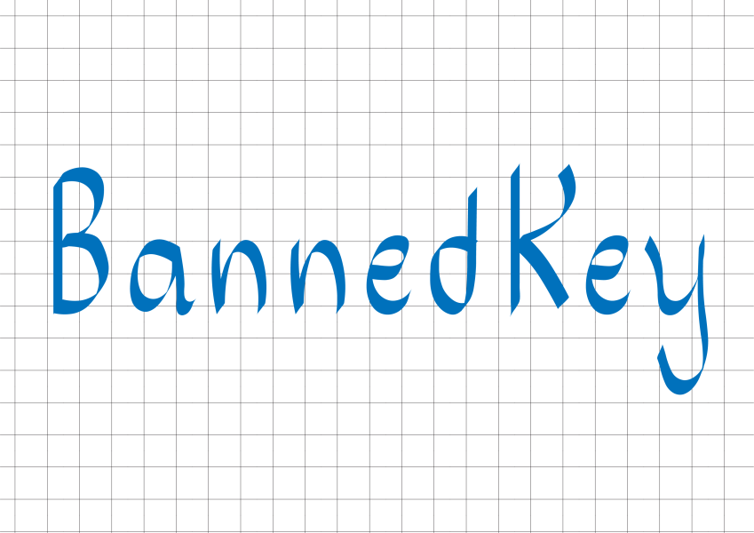 BannedKey Font · 1001 Fonts