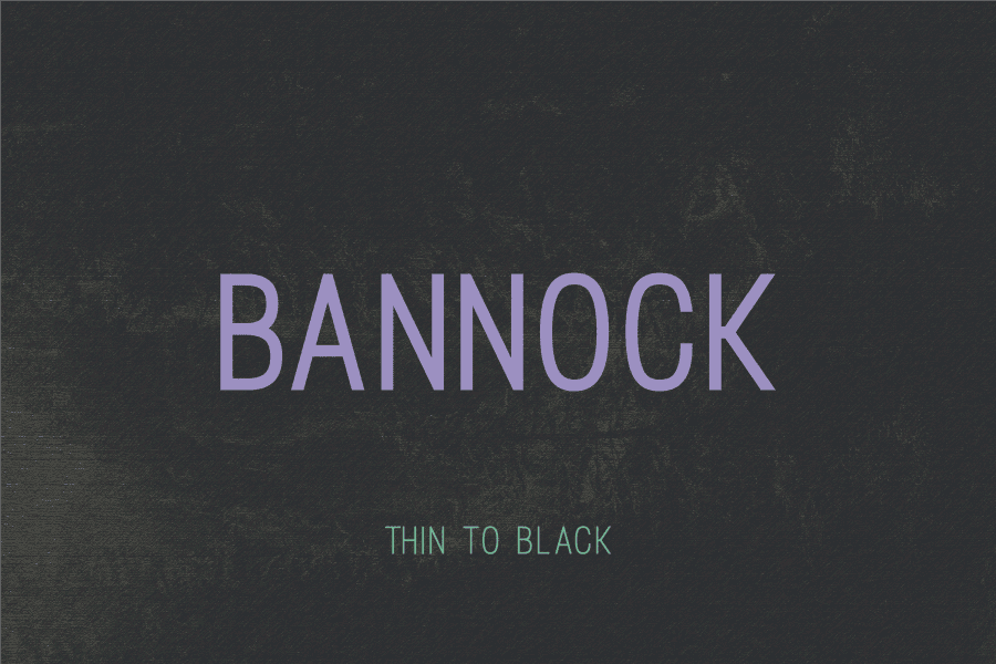 Bannock Font · 1001 Fonts