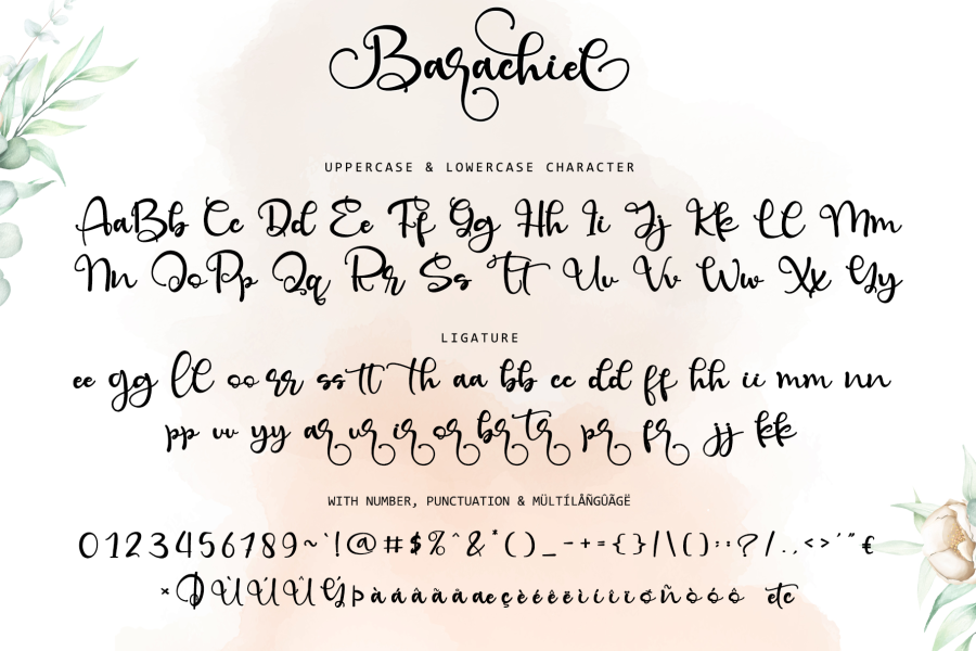 Barachiel Font · 1001 Fonts