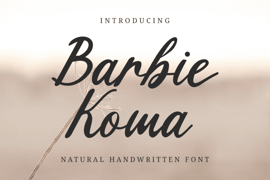 Barbie Koma Font · 1001 Fonts