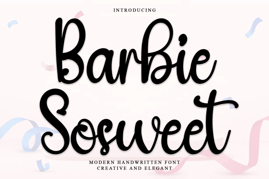 Barbie Sosweet Font · 1001 Fonts