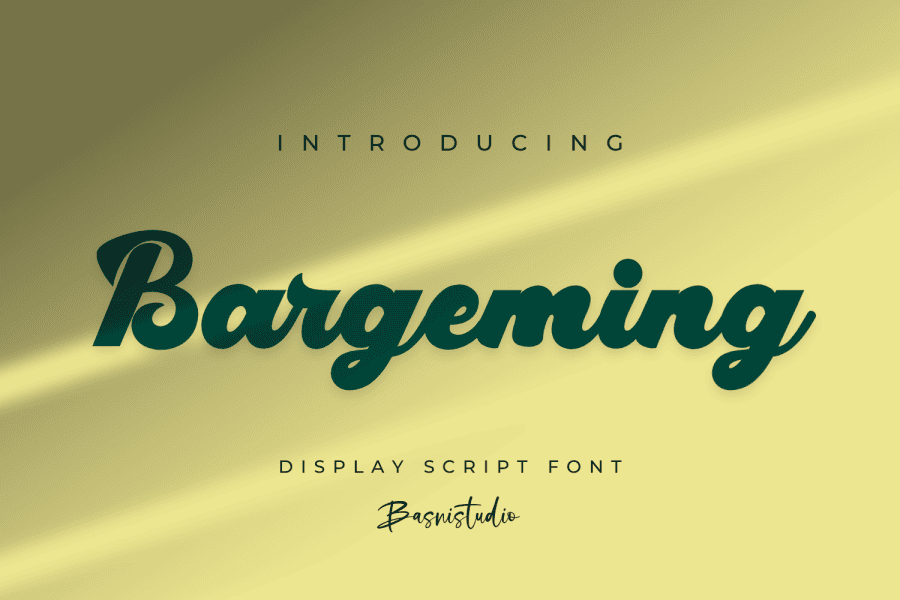 Bargeming Font · 1001 Fonts