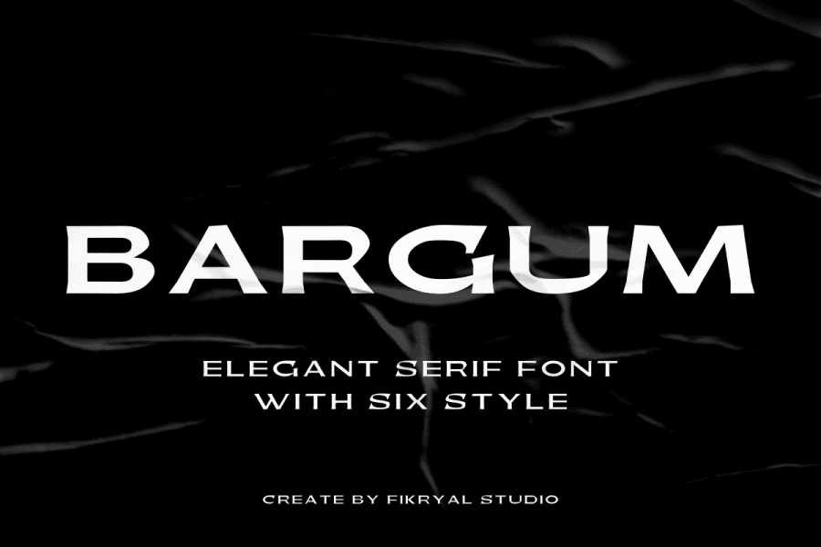 Bargum Font Family · 1001 Fonts