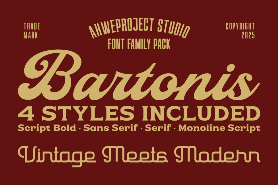 4 Free Bartonis, Script Fonts · 1001 Fonts