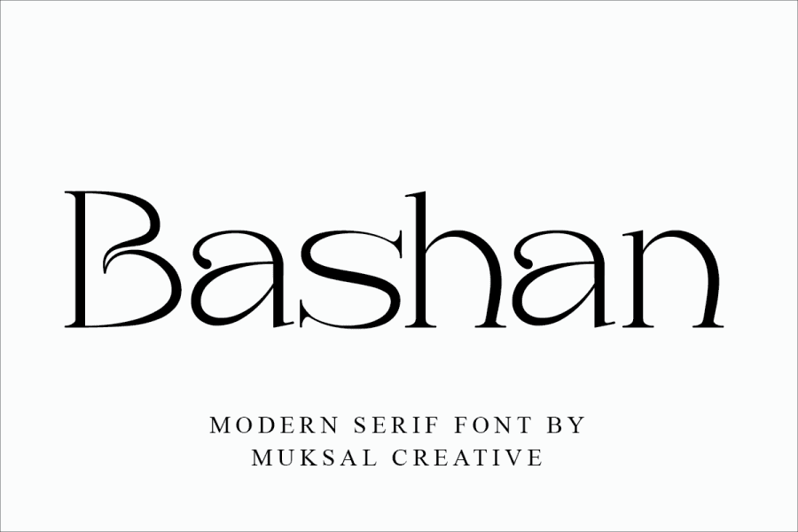 Bashan Font · 1001 Fonts