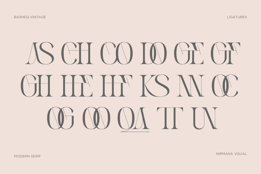 Basheq Vintage - Demo Version Font · 1001 Fonts