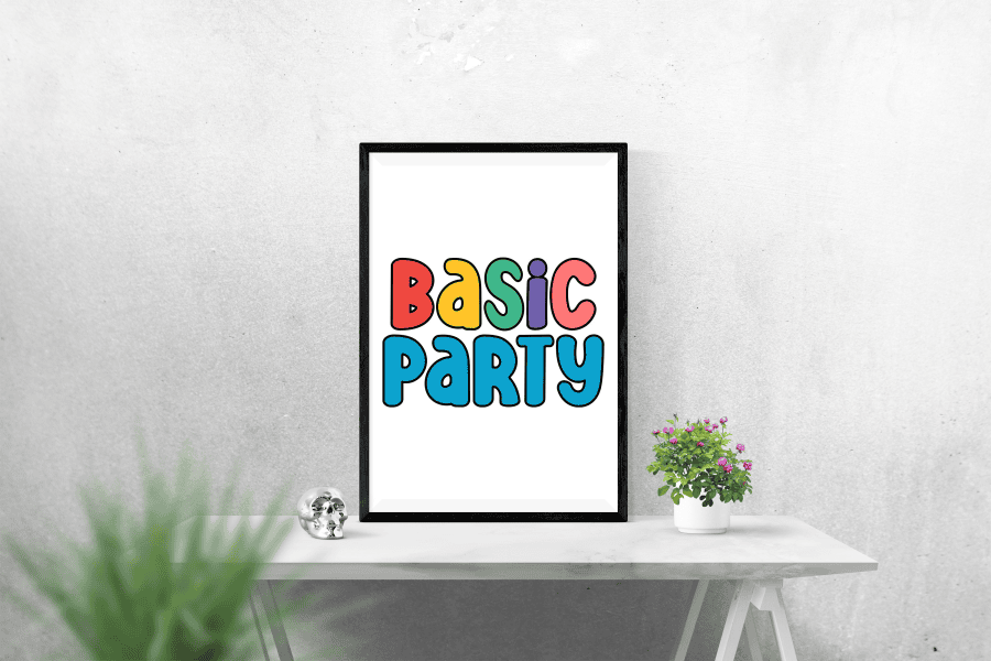 Basic party Font · 1001 Fonts