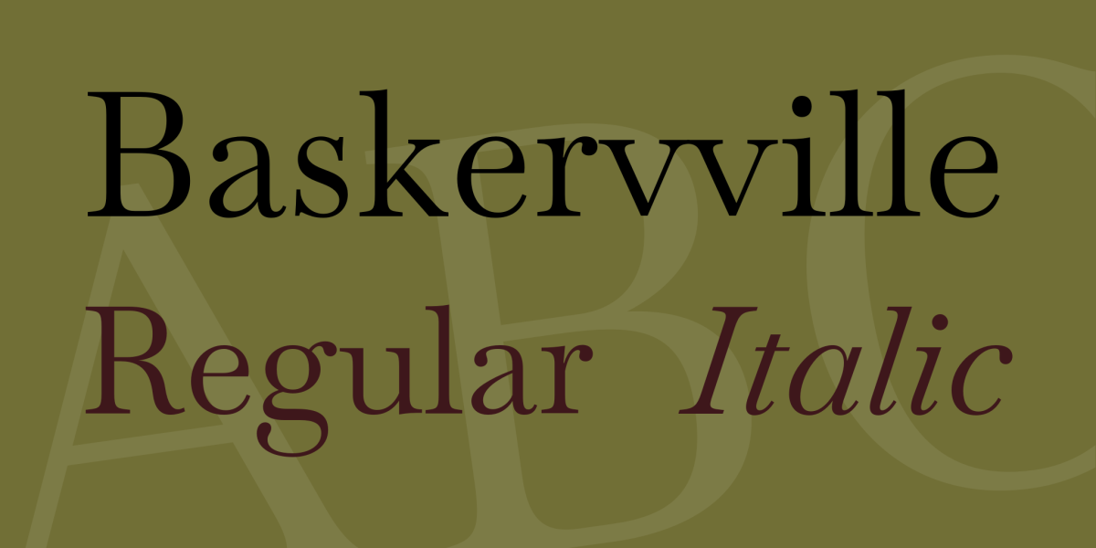 Baskervville Font Family · 1001 Fonts
