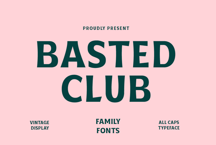 Basted Clubs Font Family · 1001 Fonts