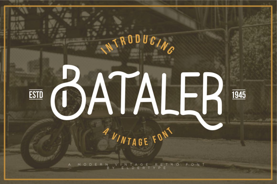 Bataler Font · 1001 Fonts