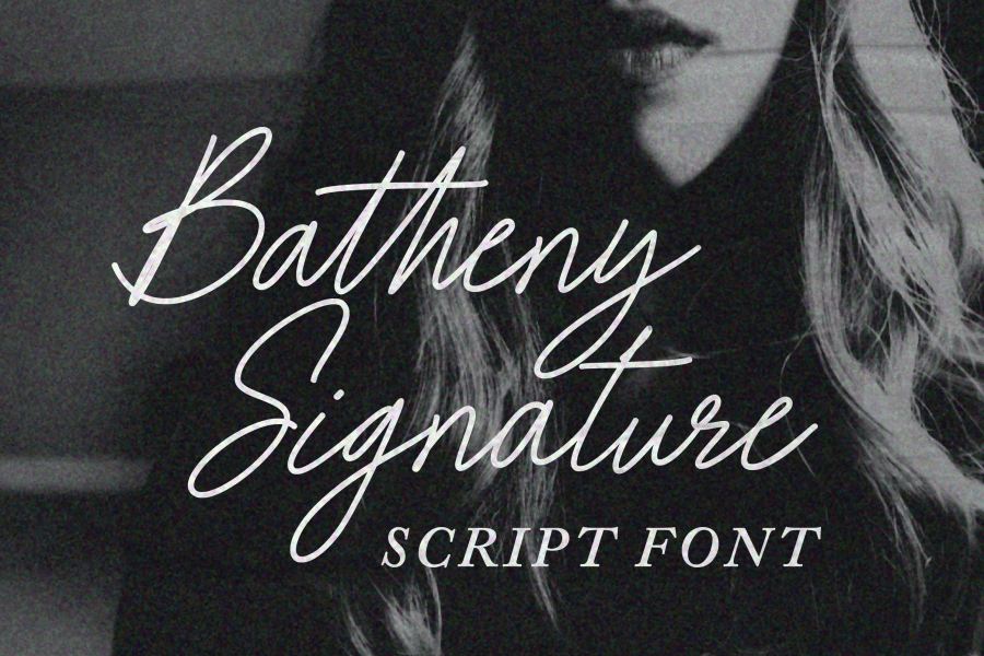 Batheny Signature Font · 1001 Fonts