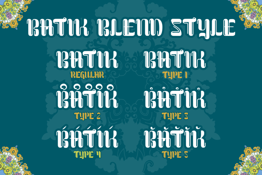 Batik Blend Font Family · 1001 Fonts