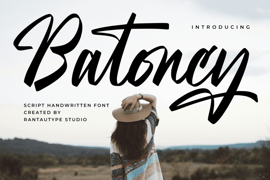 Batoncy Font · 1001 Fonts