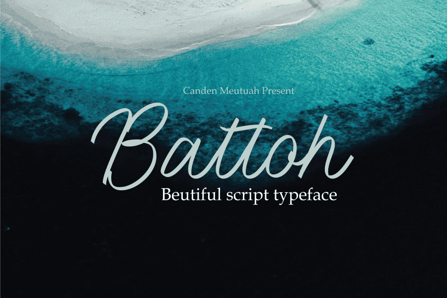 Battoh script Font · 1001 Fonts